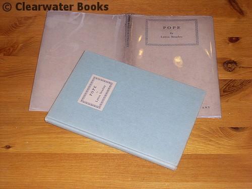 Pope. The Leslie Stephen Lecture for 1925. by LYTTON STRACHEY ...