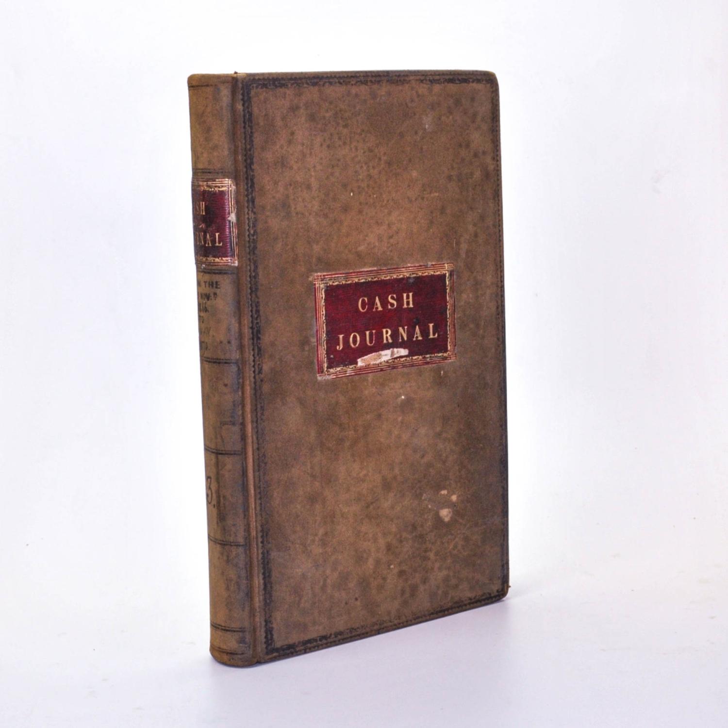 Handwritten Client Accounting Ledger 1866-1870: Very Good Hardcover ...