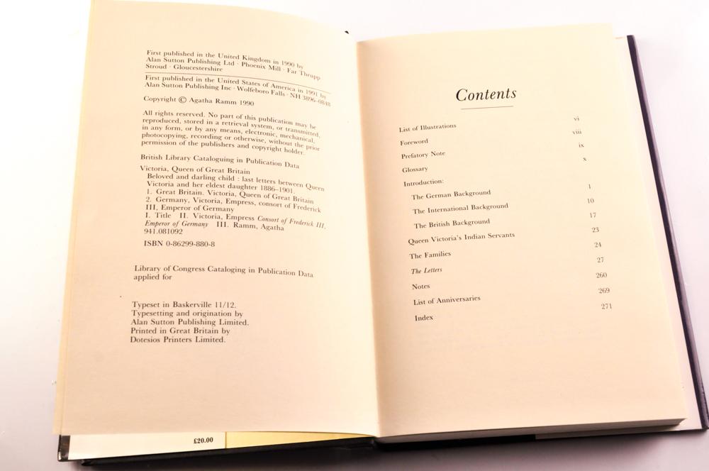 Beloved and Darling Child Letters between Queen Victoria and Her Eldest ...