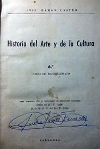 HISTORIA DEL ARTE Y LA CULTURA de JOSE RAMON CASTRO FRADE: Bien Tela ...