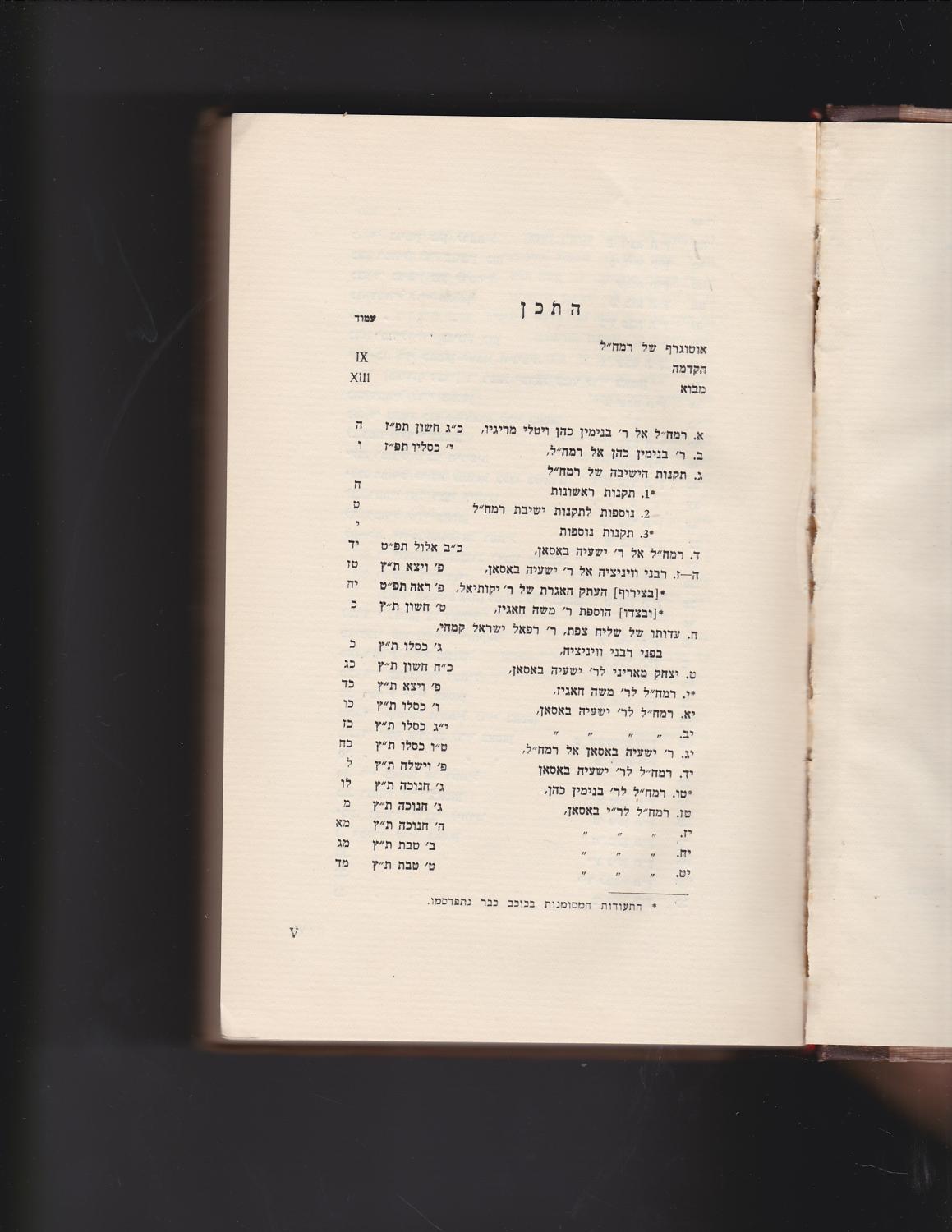 R[abbi] Moshe Haim Luzzatto uveney Doro : osef igrot uteudot Sefer ...