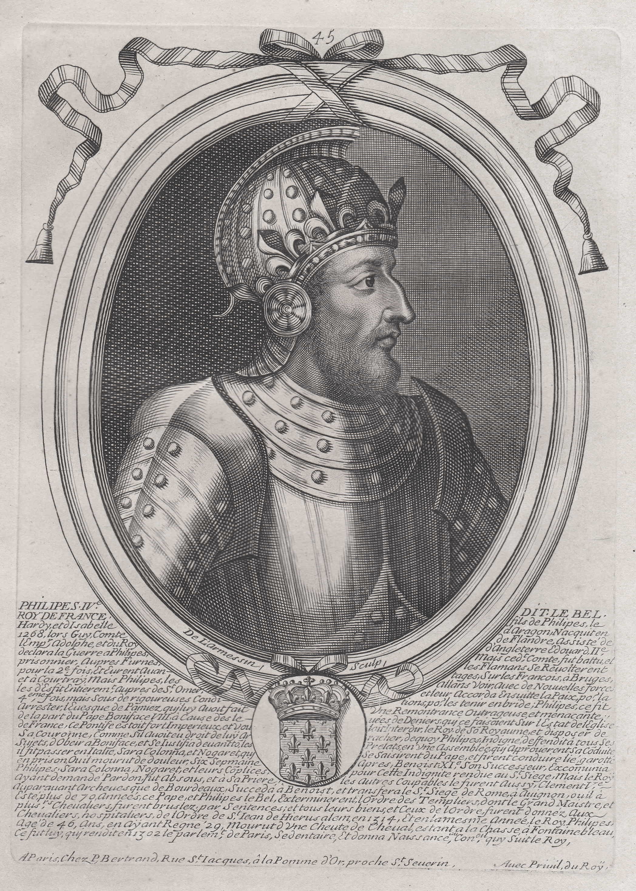 "Philipes IVe, dit le Hardy, Roy de France." - Philip IV of France ...