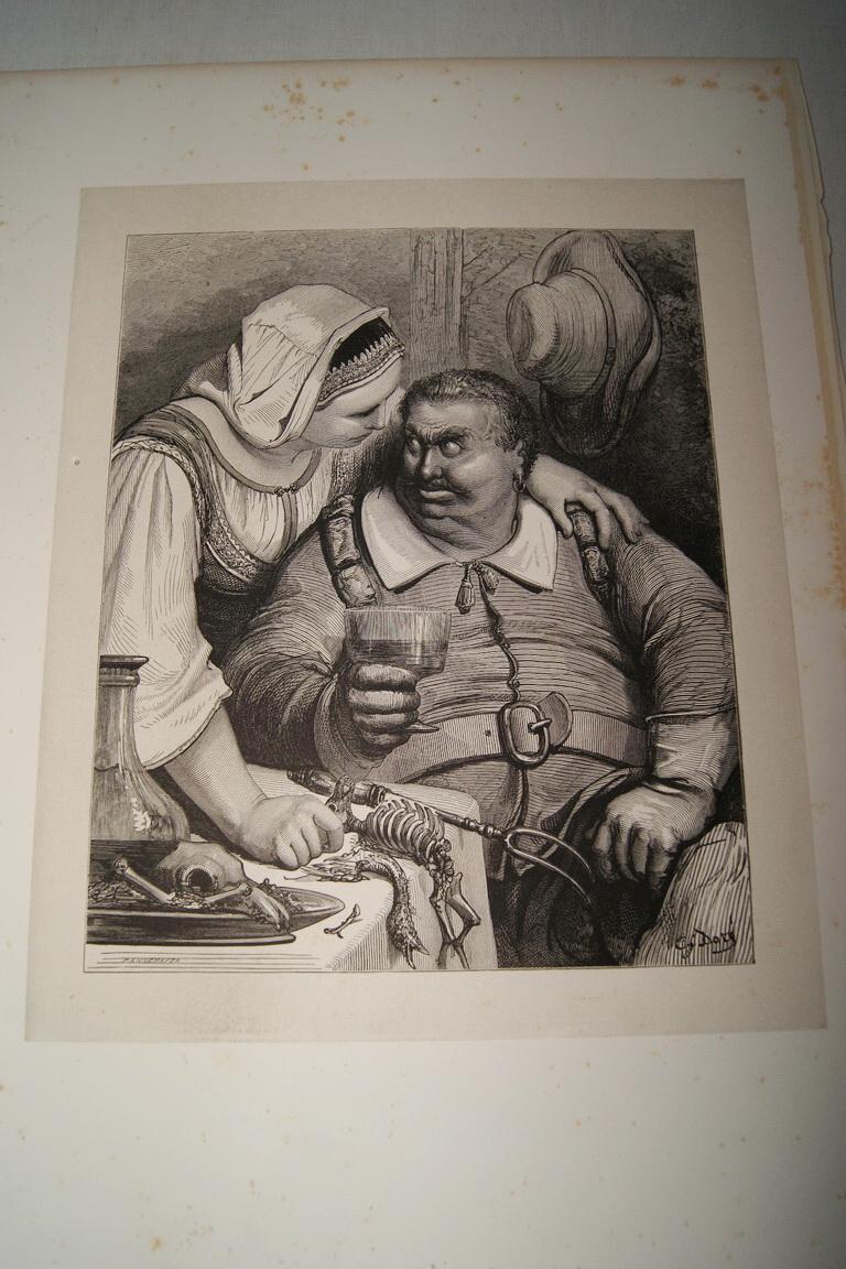 GUSTAVE DORE PERRAULT OGRE GRAVURE SUR BOIS 1862 PAPIER MARAIS R3118 ...