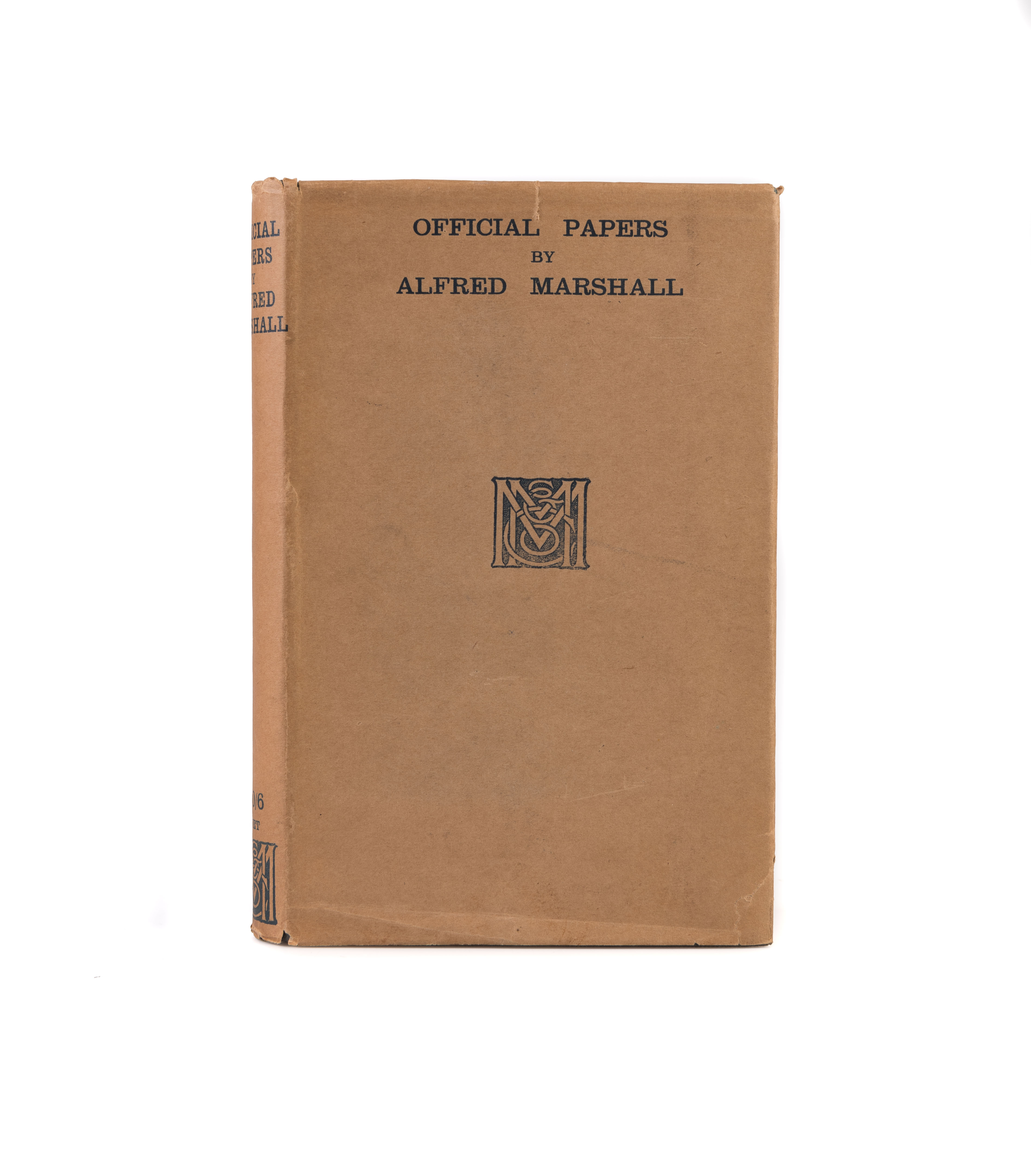 Official Papers. by MARSHALL (Alfred). & KEYNES (John Maynard). (Edited ...