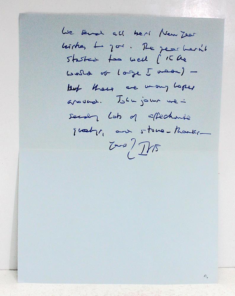 Original Signed Hand Written Letter von Iris Murdoch SIGNED: (1980 ...