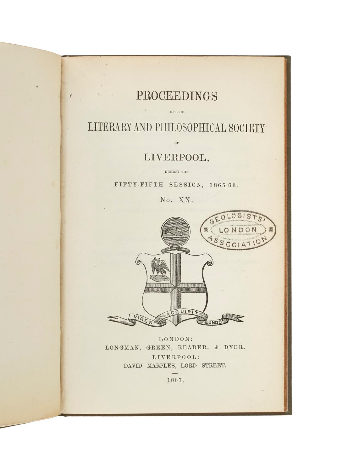 'Preliminary account of certain logical inventions', communicated March ...