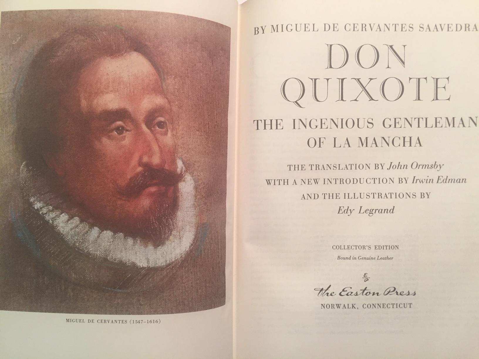 Don Quixote by Cervantes, Miguel de: Fine Hardcover (1979 ...