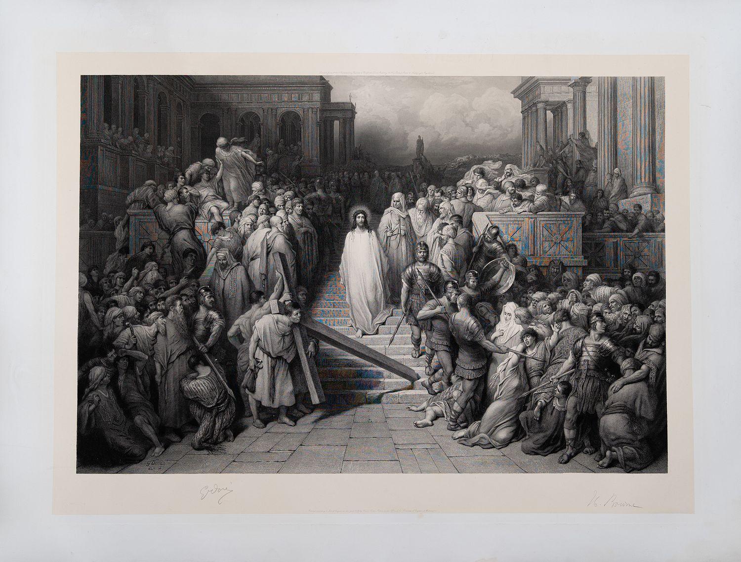 Christ leaving the Praetorium. by DORÉ, Gustave.: (1877) Signed by ...