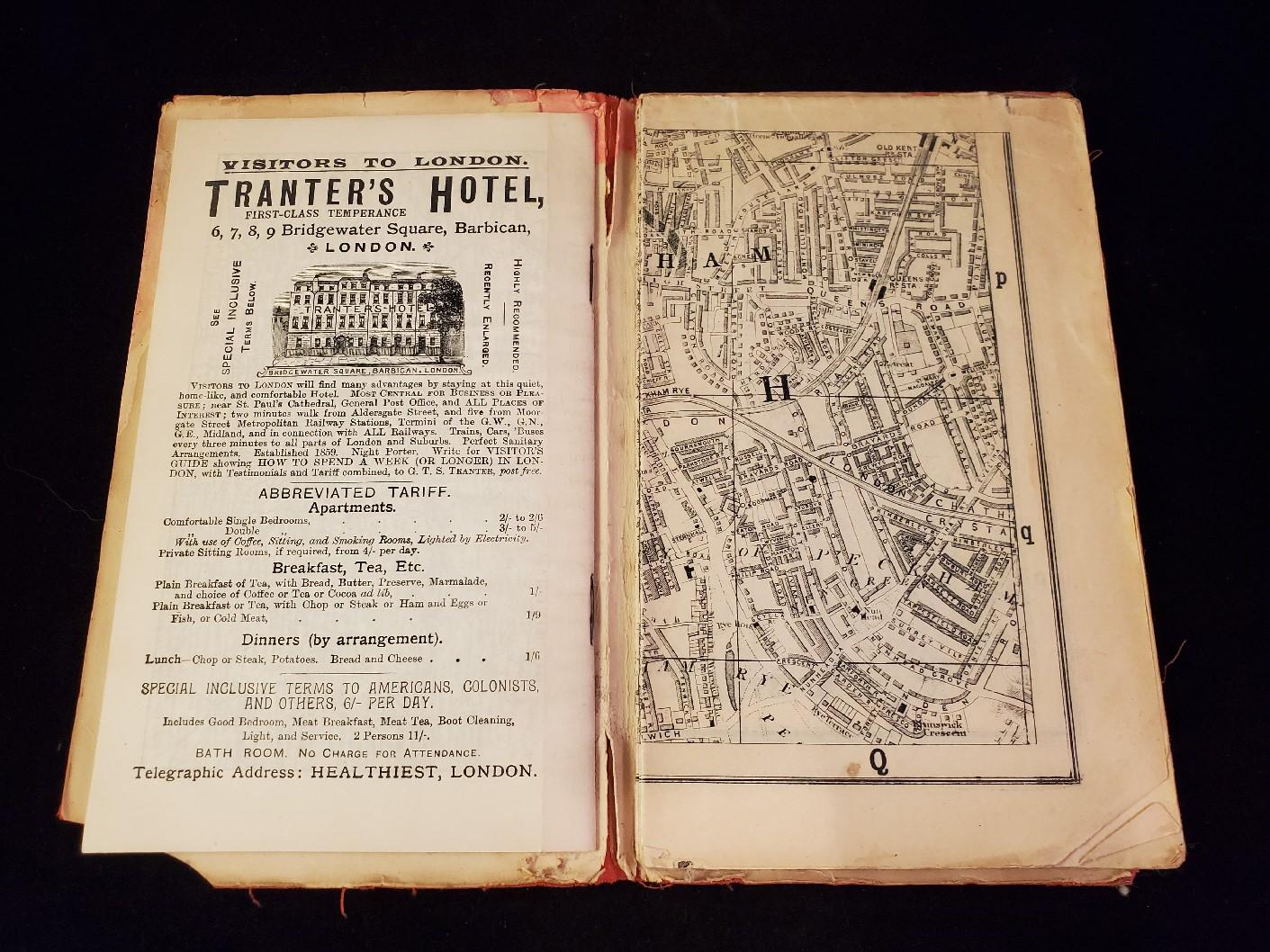 Gall & Inglis' Reduced Ordnance Map of London with Handbook by Gall ...