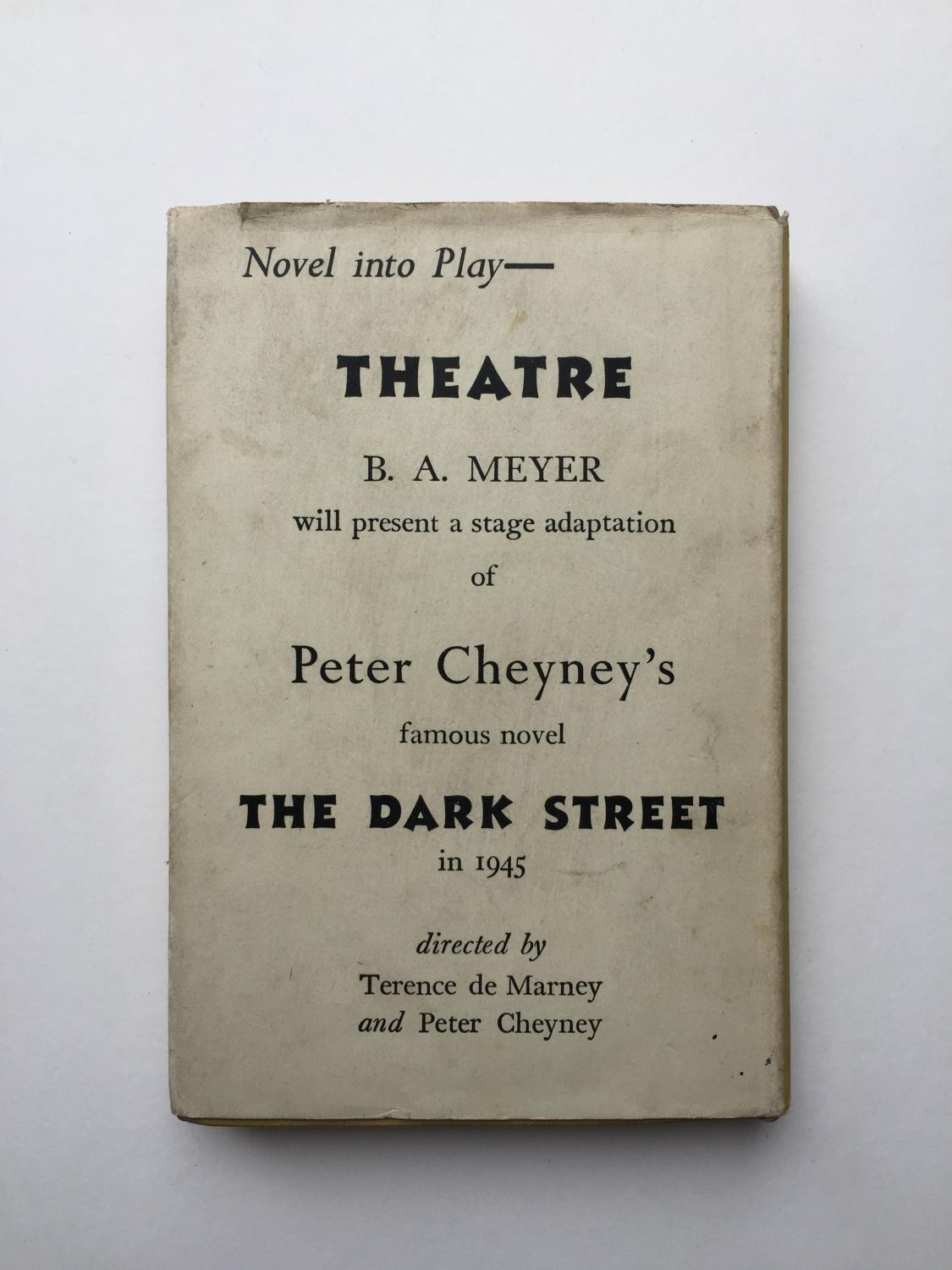 Sinister Errand by PETER CHEYNEY: Very Good Hardcover (1945) 1st ...