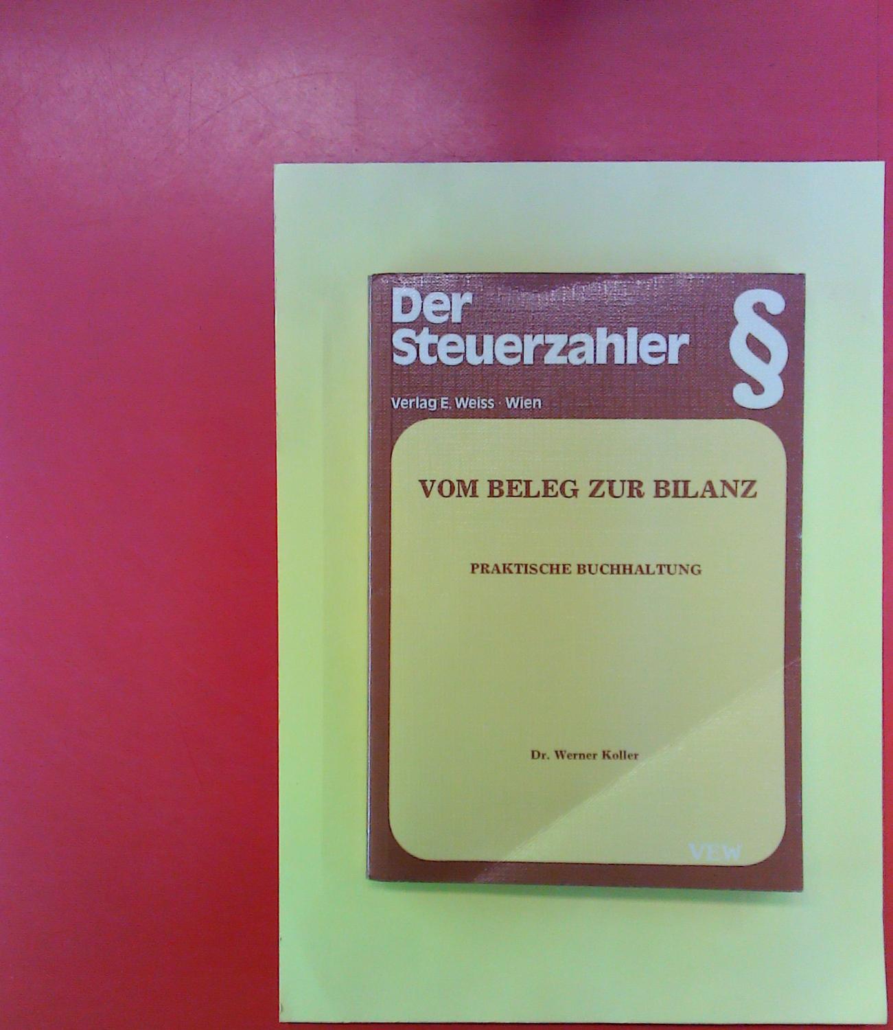 vom beleg zur bilanz von werner koller - ZVAB