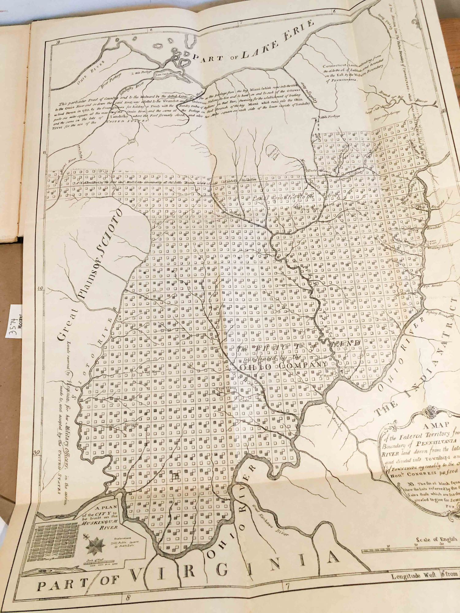 The First Map and Description of Ohio 1787 and Bibliographical Account ...