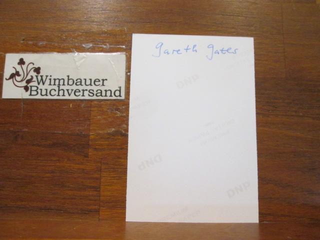 Original Autograph Gareth Gates (british Singer *1984) Pop Idol ...