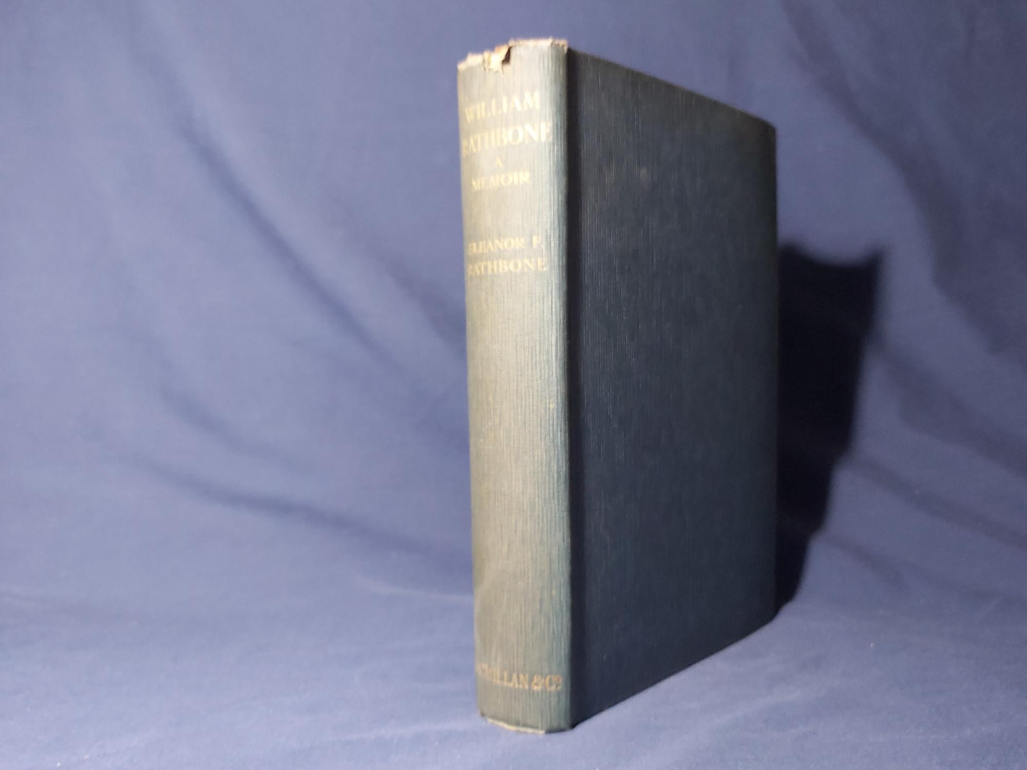 William Rathbone, A Memoir(Hardback,1905) by Eleanor F. Rathbone: Good ...