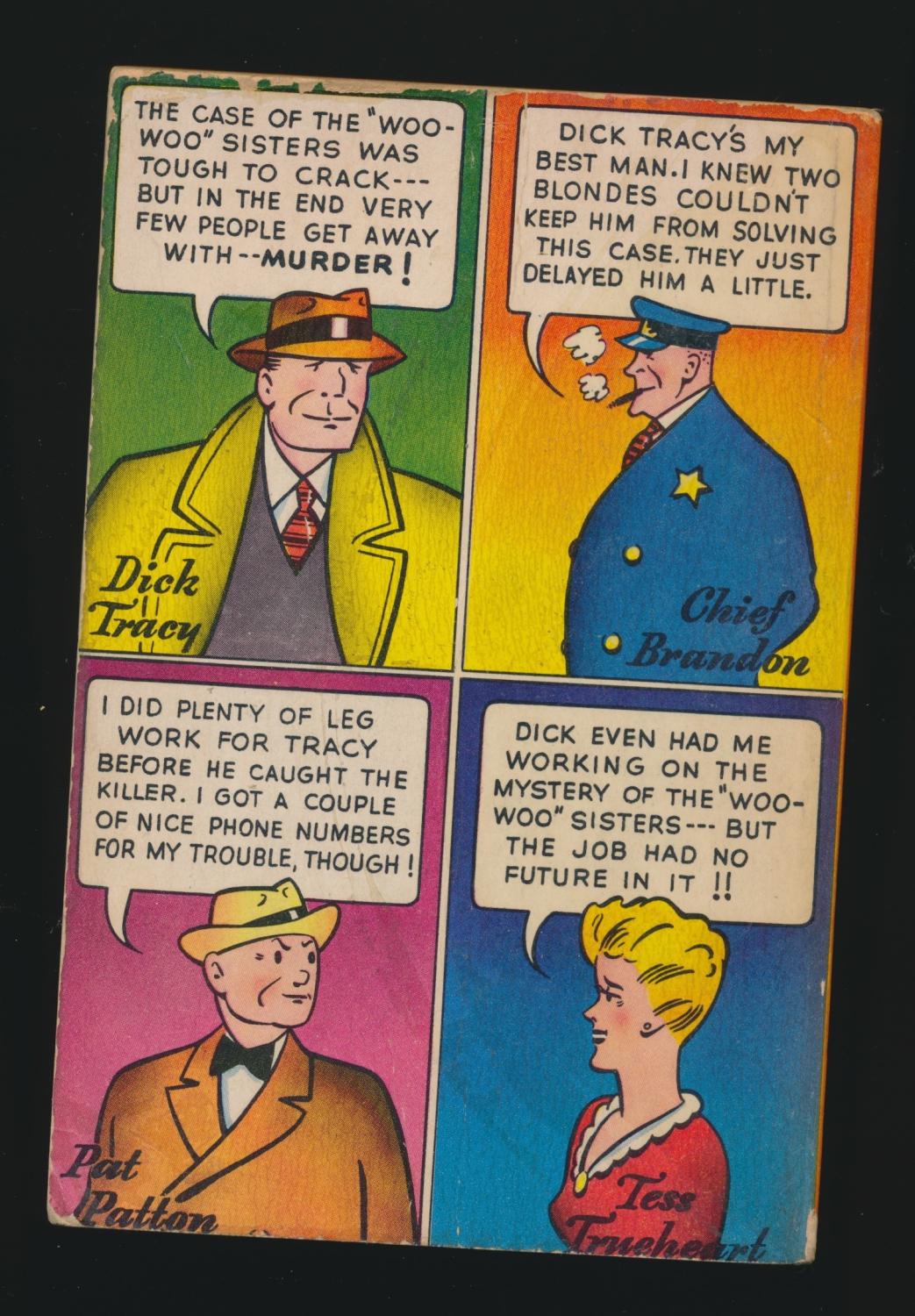 Dick Tracy And The Woo Woo Sisters Pbo By Chester Gould Very Good Soft Cover 1947 1st Edition