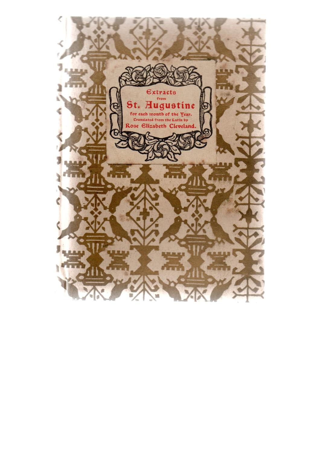 Extracts from St. Augustine for each month of the Year. by Translated ...