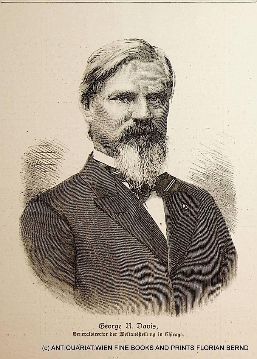 DAVIS, George R. Davis (1840-1899), US-amerikanischer Politiker: (1893 ...