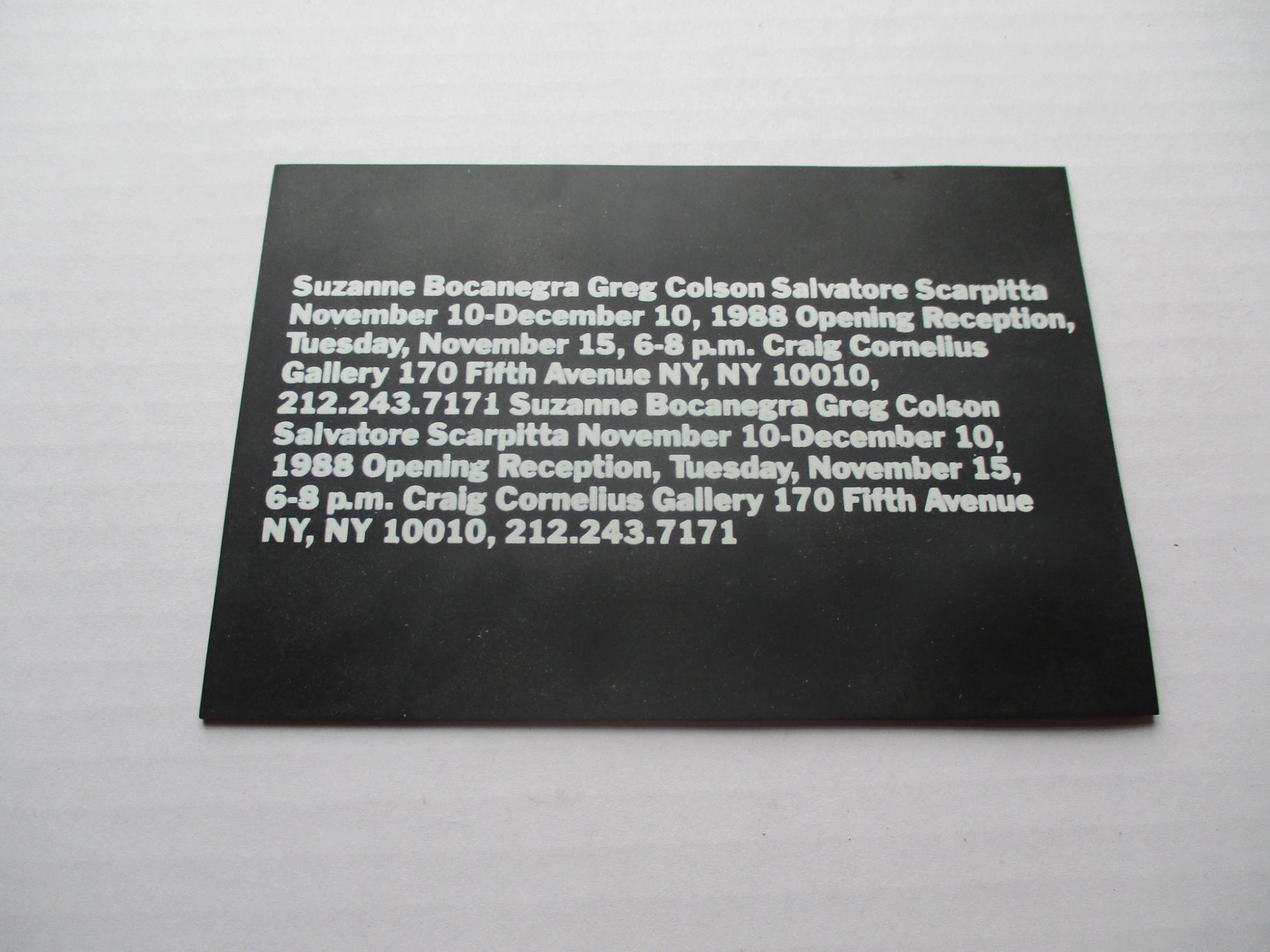 Suzanne Bocanegra, Greg Colson, Salvatore Scarpitta Craig Cornelius ...