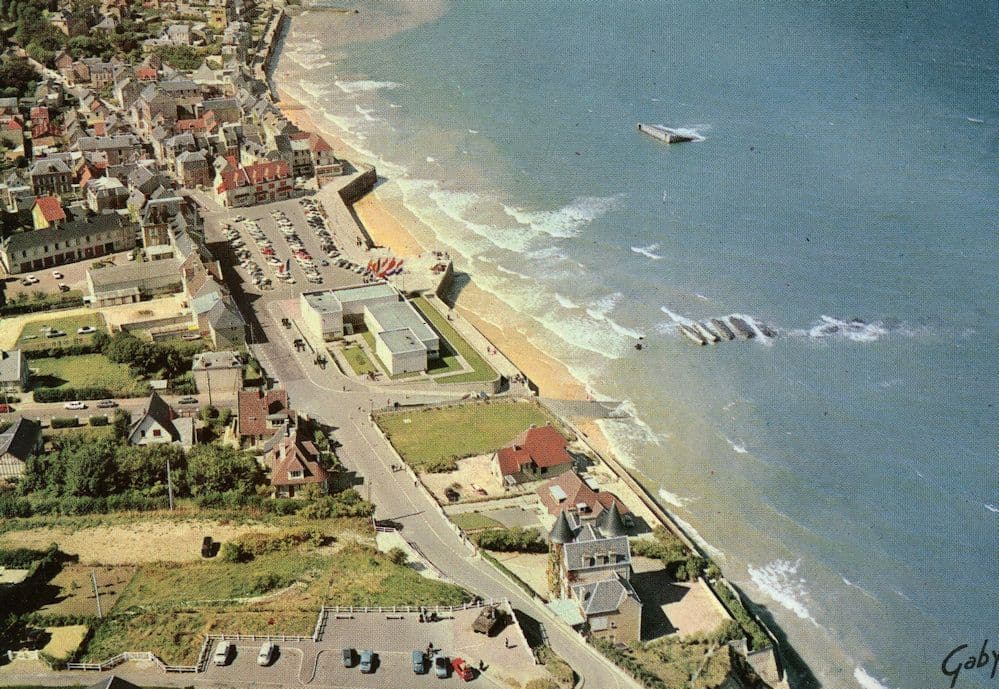 Arromanches Port Winston Normandy French Aerial Military Postcard ...