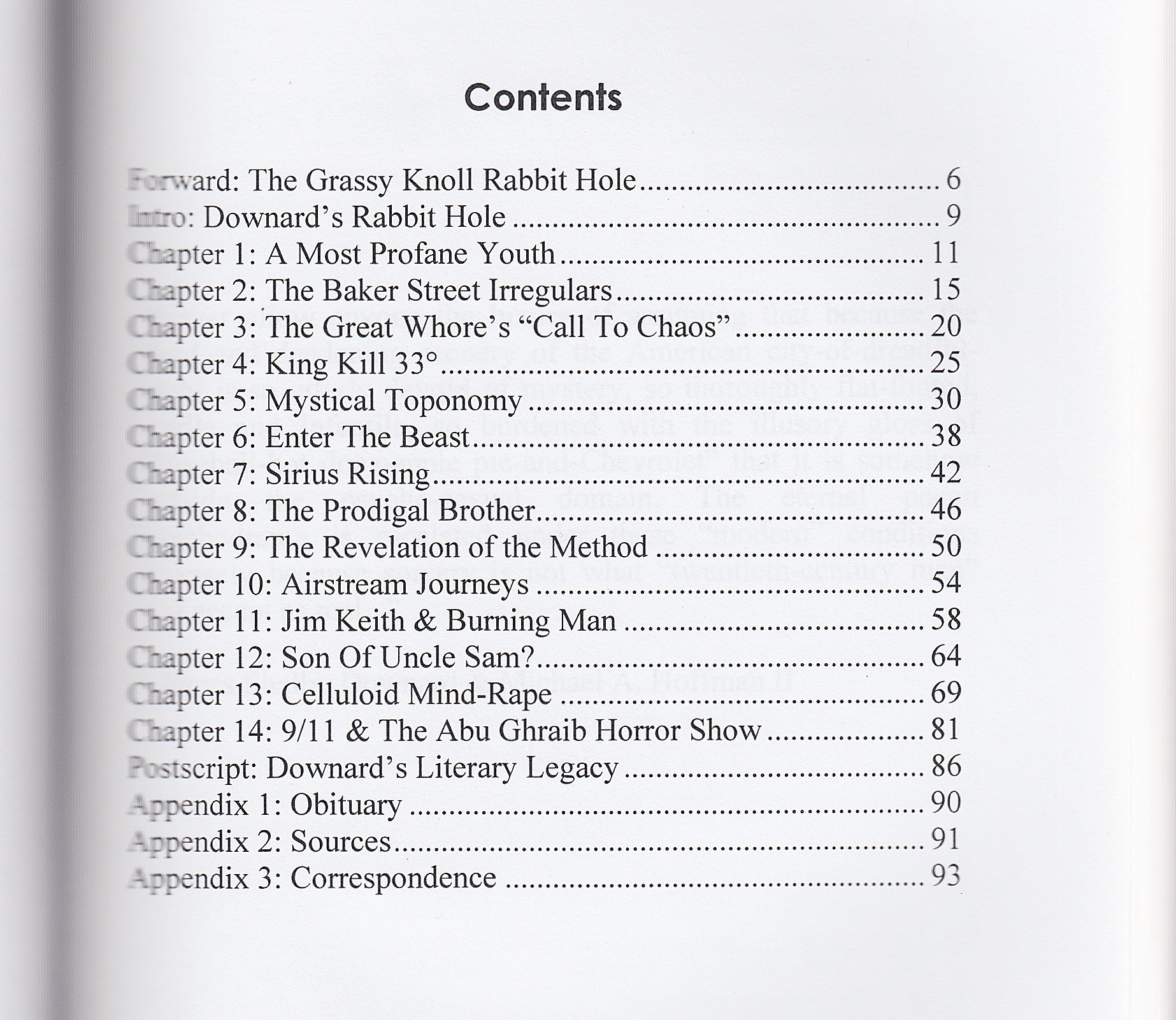 James Shelby Downard's Mystical War by Gorightly, Adam; Vyzygoth ...