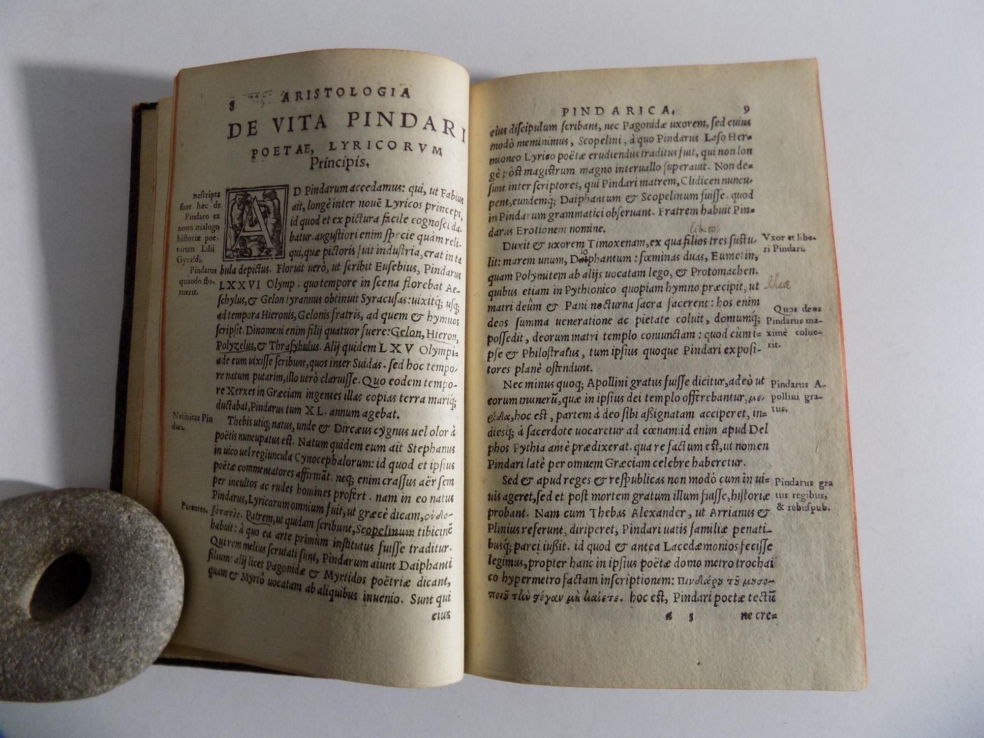 Aristologia Pindarike Hellenikolatine. en aute (!) de spoudaios ...