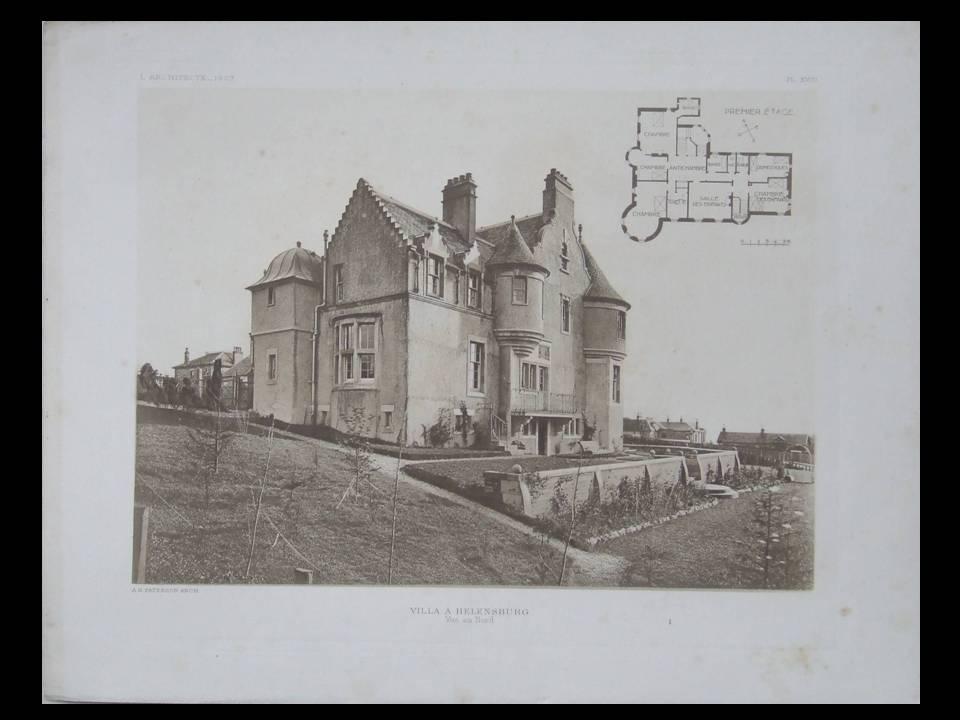 HELENSBURGH, VILLA "THE LONGCROFT" - 1907 HELIOGRAVURE - ALEXANDER ...