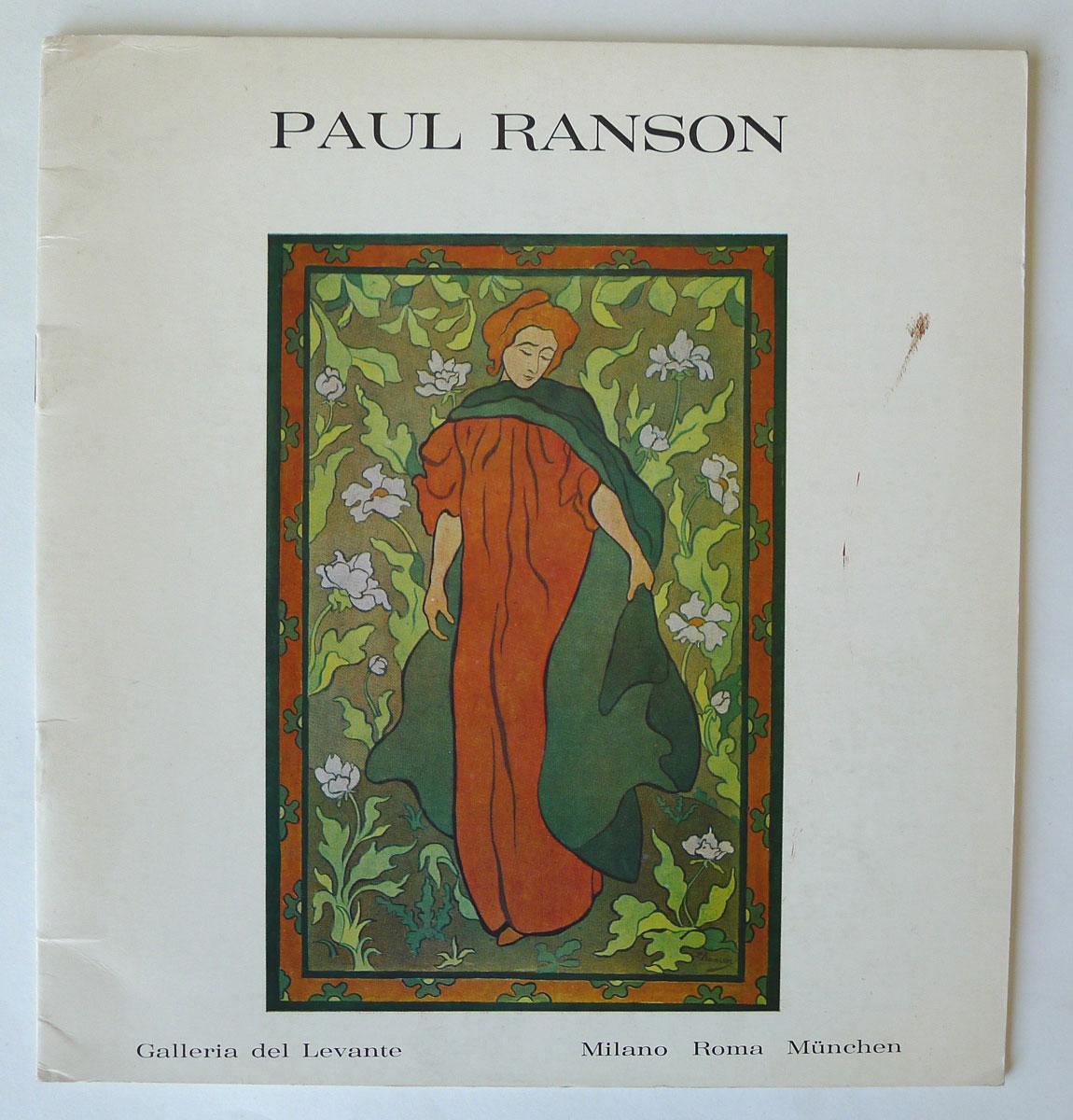 Paul Ranson. Prima mostra retrospettiva München. Juni 1967. by RANSON ...