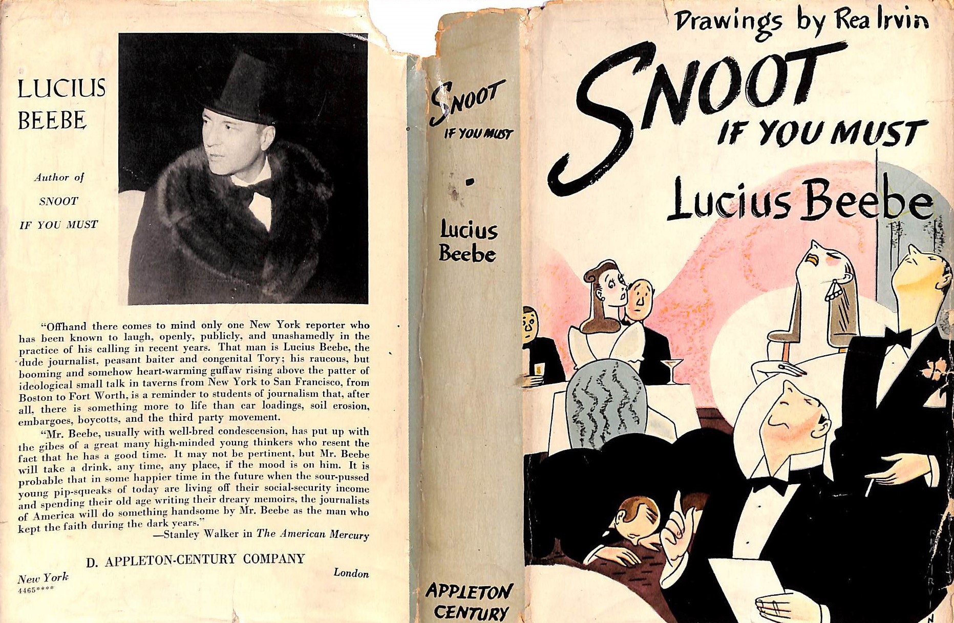 Snoot If You Must by BEEBE, Lucius: Very Good Hardcover (1943) | The ...