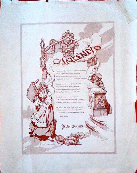 FOLHA VOLANTE ILUSTRADA COM POEMA DE JÚLIO DANTAS. von DANTAS. (Júlio ...