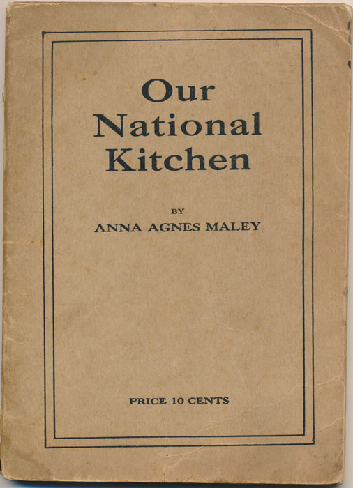 Our National Kitchen: The Substance of a Speech on Socialism by MALEY ...