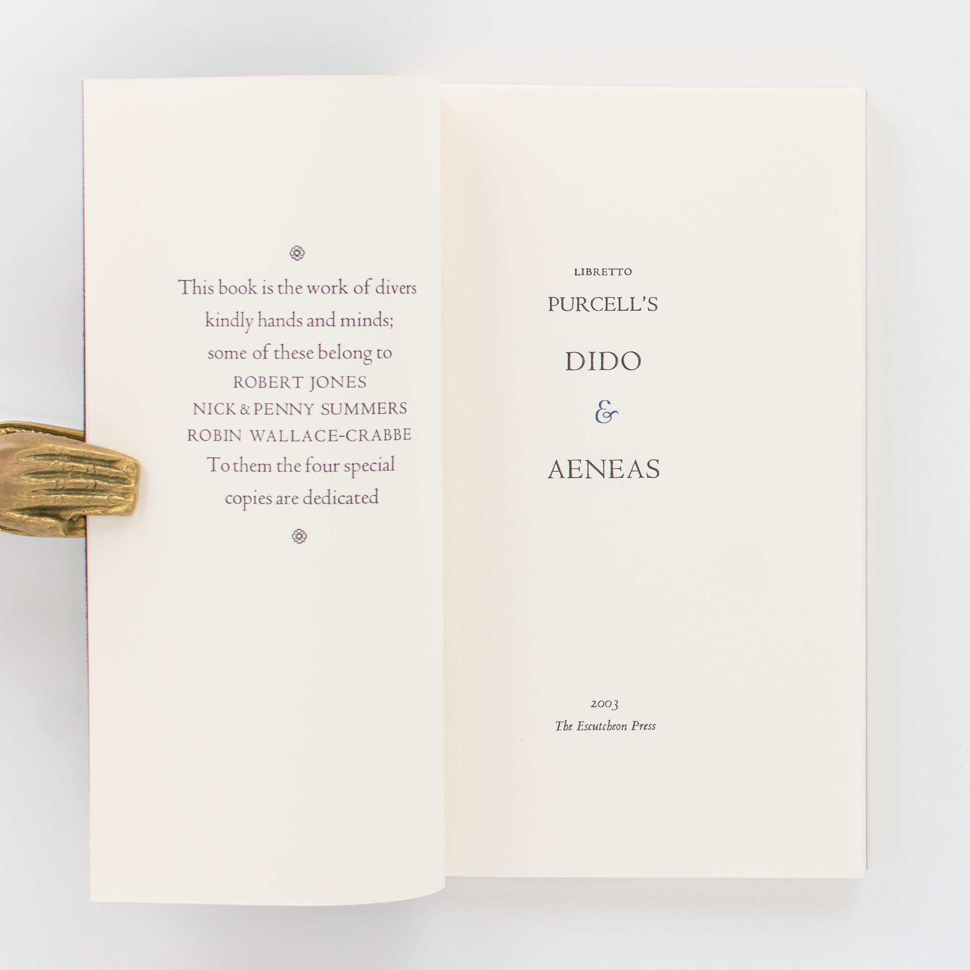 The News from Carthage. [Bound back to back with] Libretto. Purcell's ...