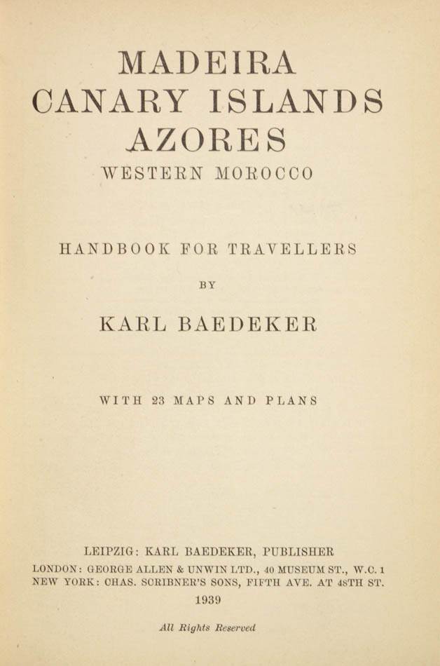 Madeira Canary Islands. Azores. Western Morocco. Handbook for ...
