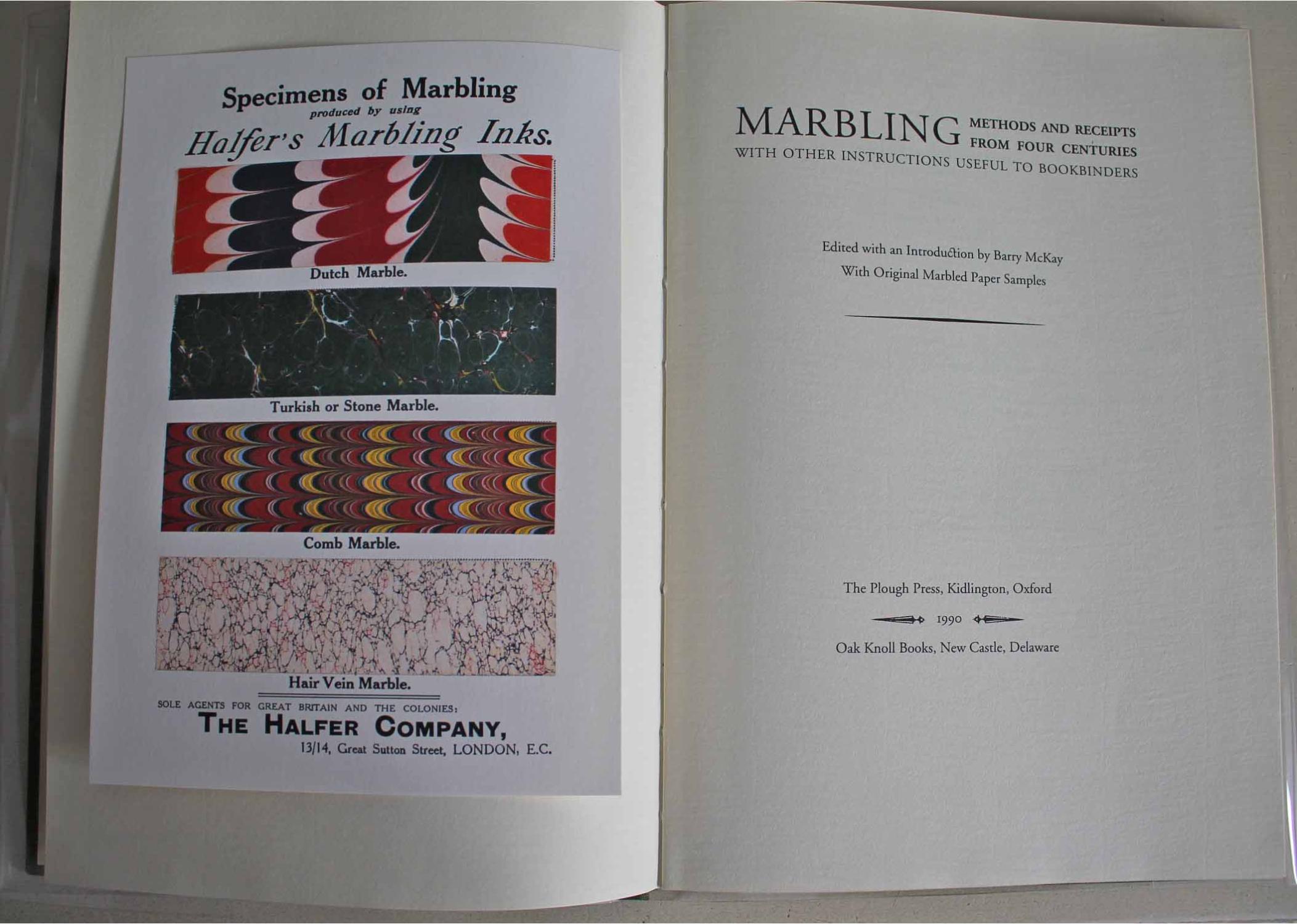 Marbling Methods and Receipts from Four Centuries with other ...