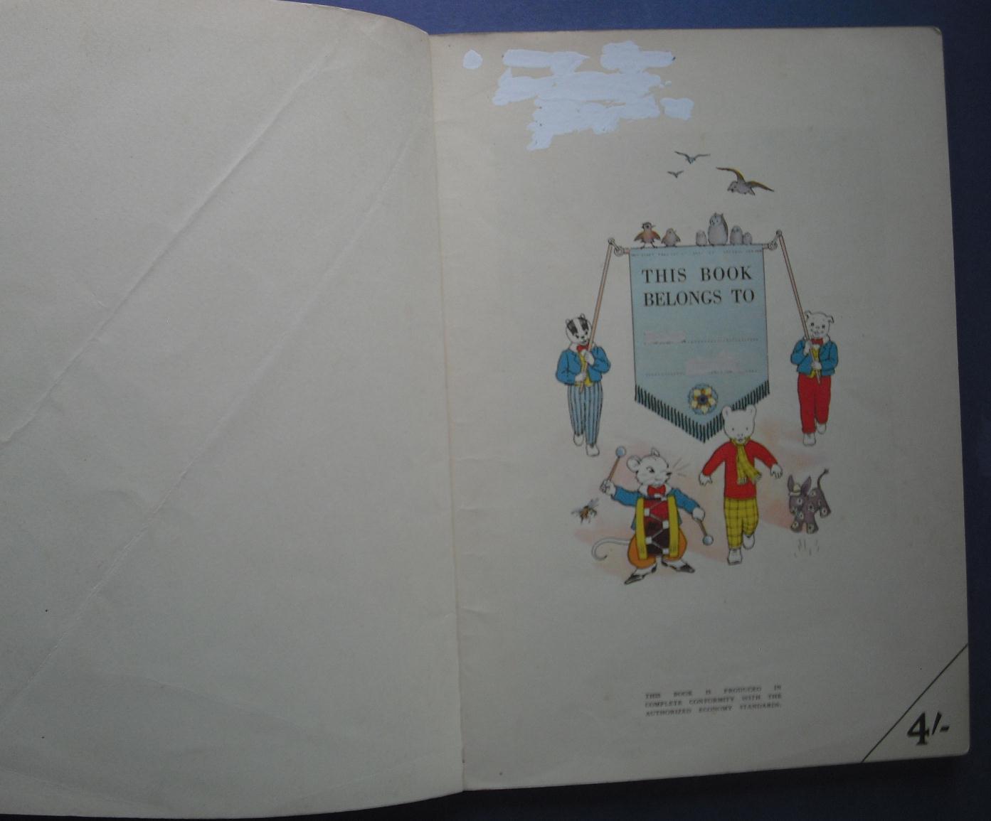 Rupert Annual 1949 (original) by Bestall, Alfred: VG+ Soft Card Cover ...