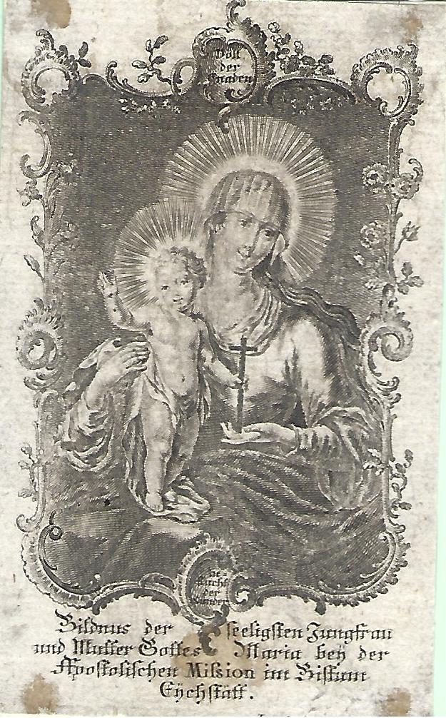 Bildnus der seeligsten Jungfrau und Mutter Gottes Maria bey der ...