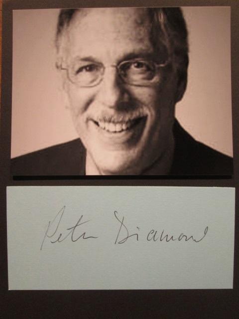 Peter Diamond Nobelpreis für Wirtschaft 2010 // Autogramm Autograph ...