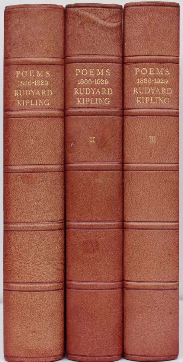 Poems 1886 - 1929. by KIPLING, Rudyard: Signed by Author(s) | Michael S ...