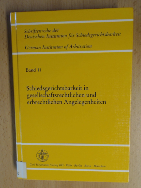 3452233685 - Schiedsgerichtsbarkeit in gesellschaftlichen und ...