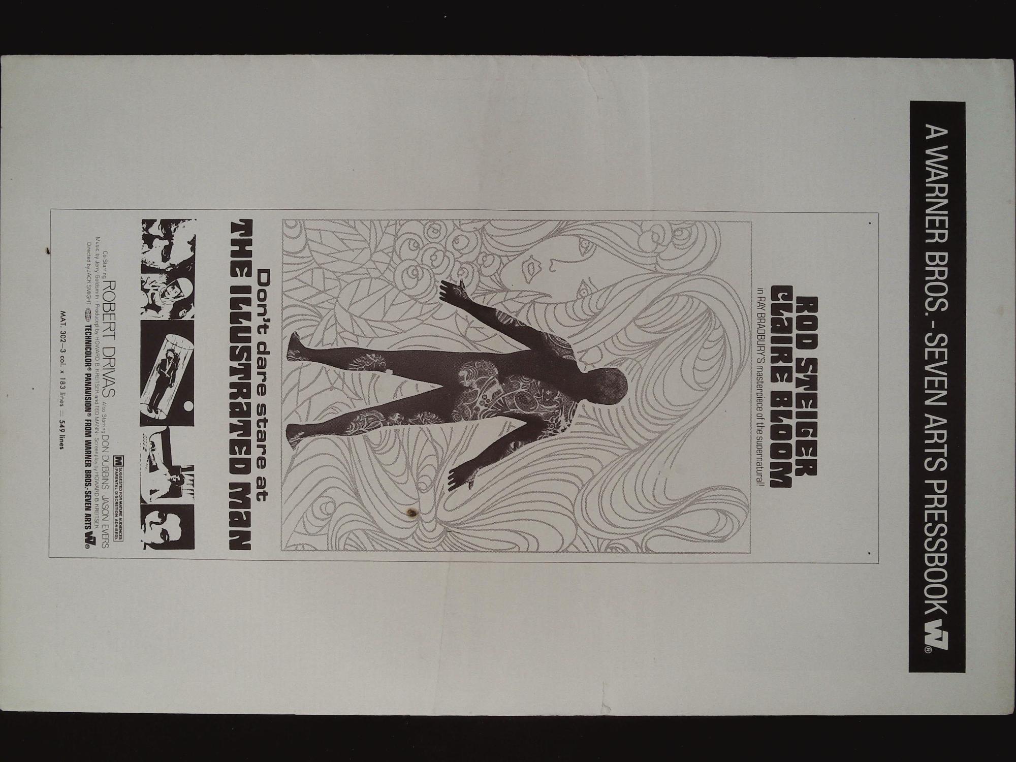 The Illustrated Man Pressbook by Directed by Jack Smight / Starring Rod ...