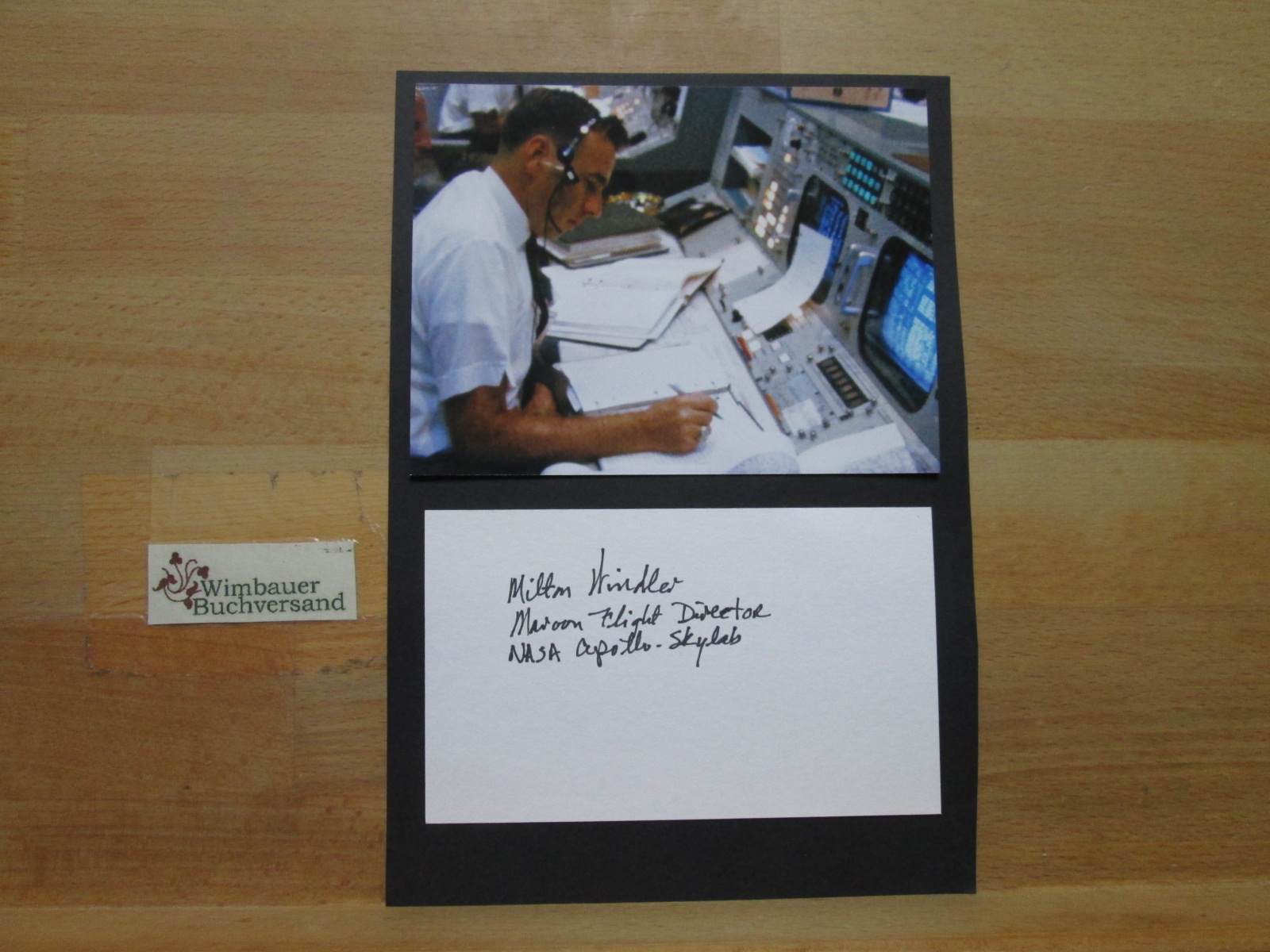 Original Autograph Milton Windler NASA Flight Director Apollo 13 ...