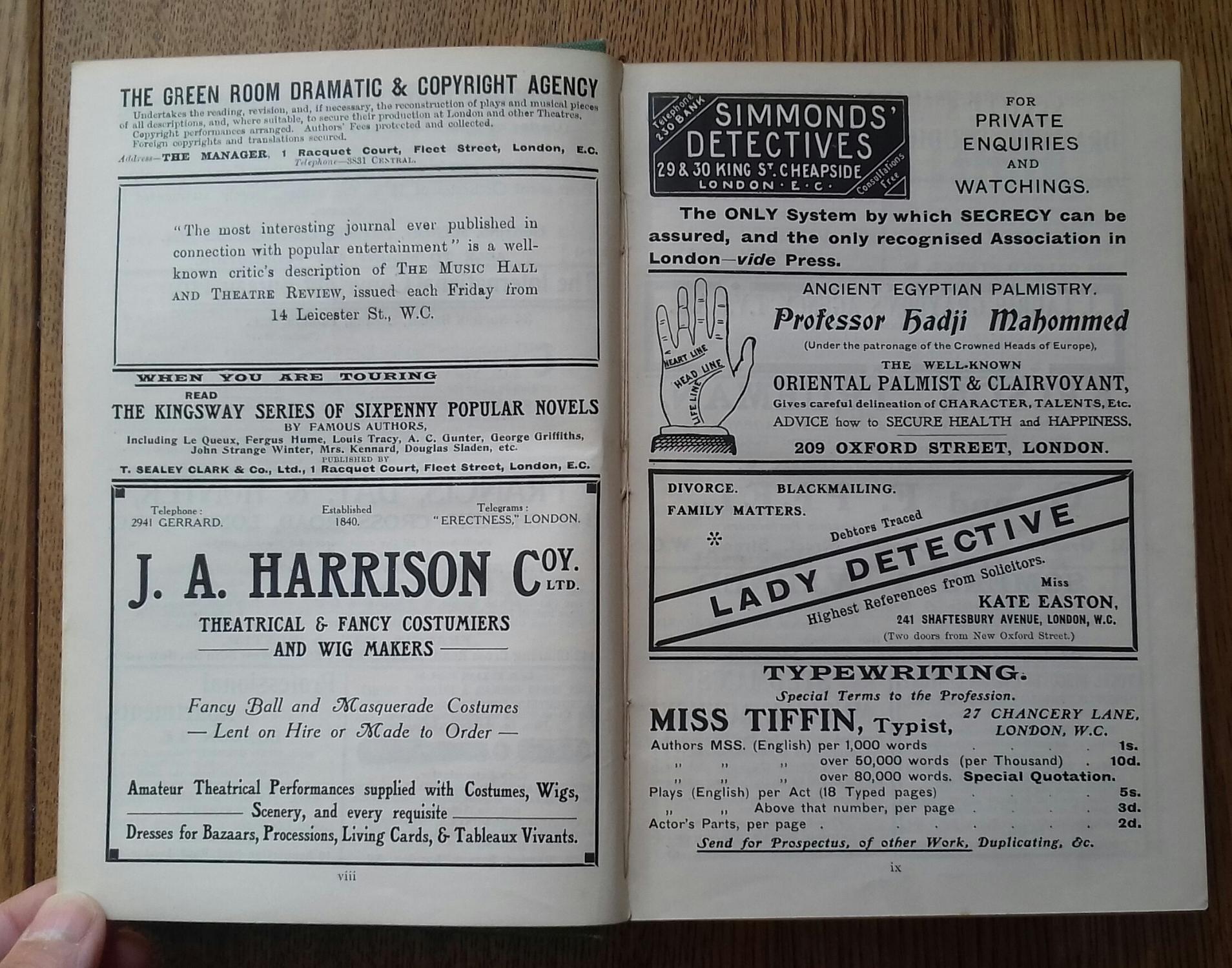 The Green Room Book 1907 or Who's Who On The Stage: Very Good Hardcover ...