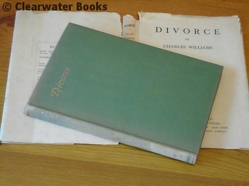 Divorce. Poems. by CHARLES WILLIAMS.: Good Hardcover (1920) 1st Edition ...
