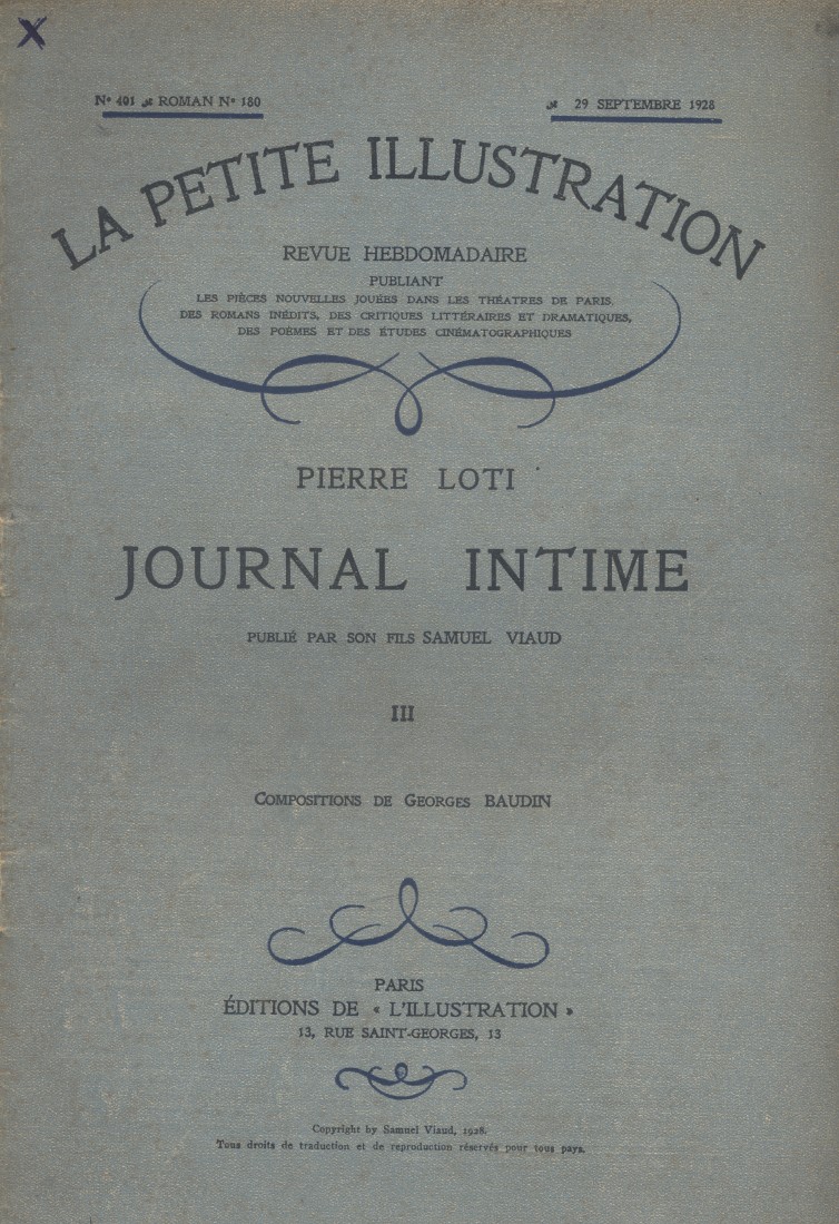 La petite illustration - Roman : Journal intime. (1882-1885). Publié ...