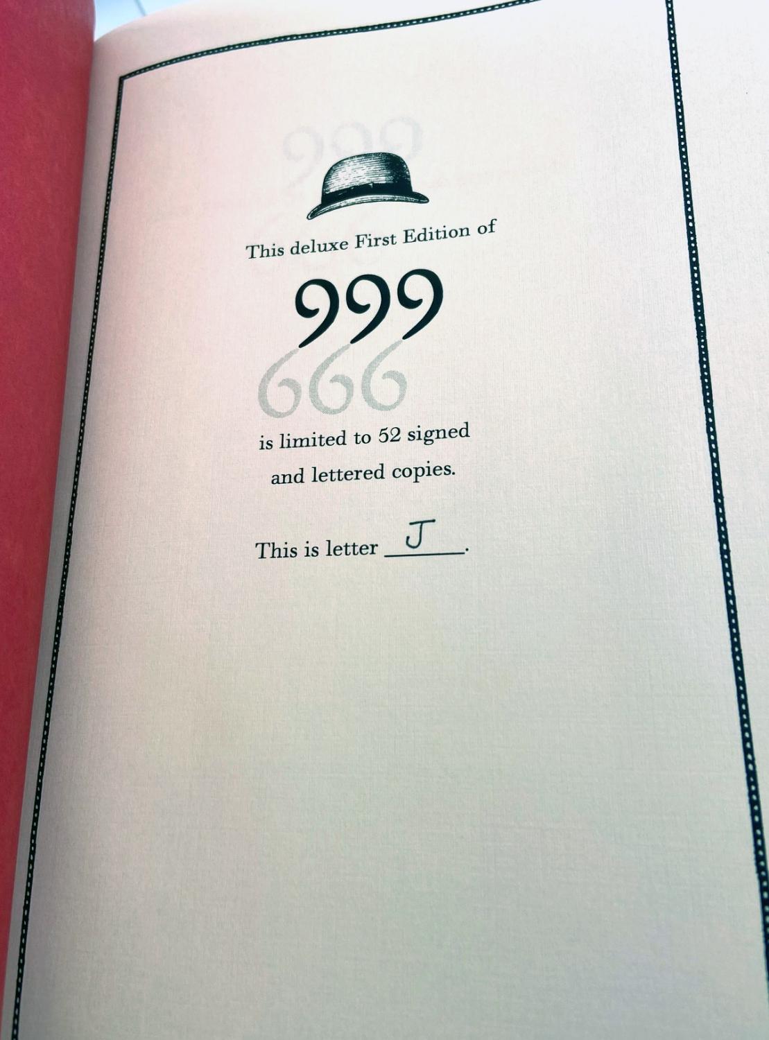 999: New Stories of Horror and Suspense, Signed Lettered Edition J of ...