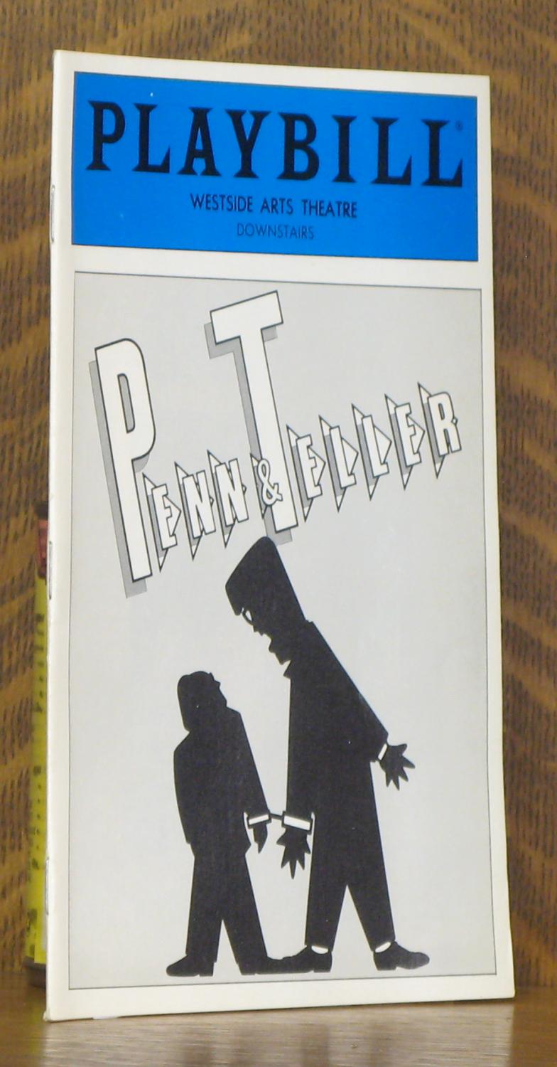 PLAYBILL MAGAZINE MARCH 3, 1986. PENN & TELLER - [WESTSIDE ARTS THEATRE ...