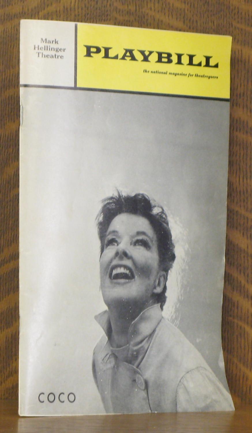 PLAYBILL MAGAZINE VOL. 6 DECEMBER 1969 ISSUE 12 - COCO - STARRING ...