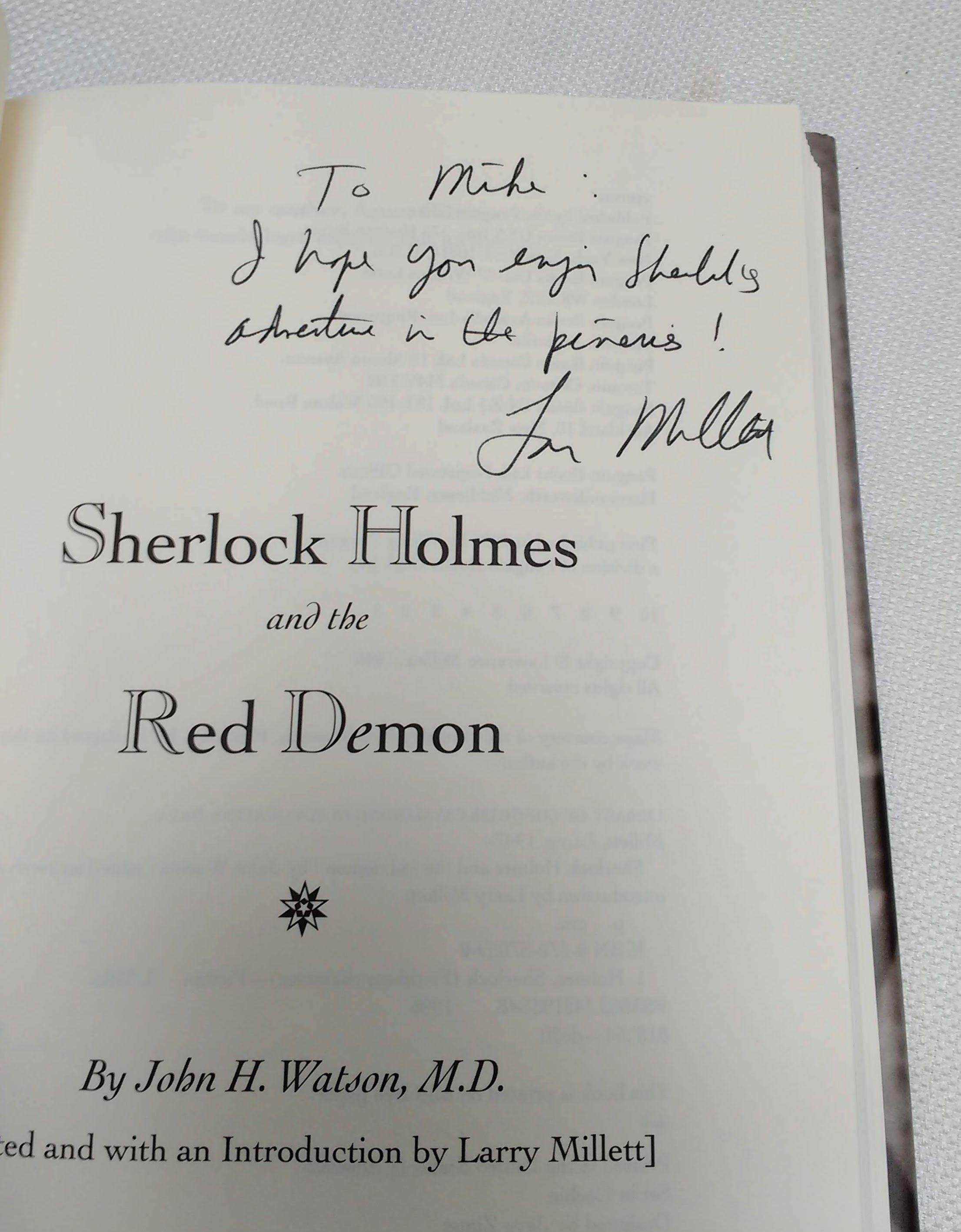 Sherlock Holmes and the Red Demon by John H. Watson, M.D. by Larry ...