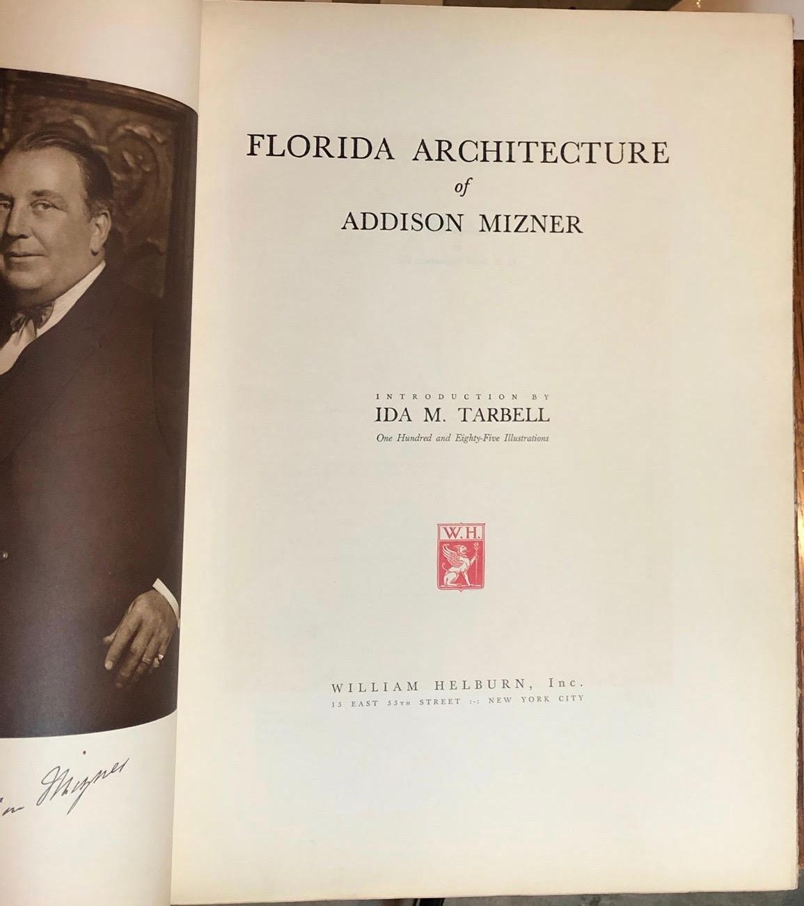 Florida Architecture of Addison Mizner. by Introduction by Ida M ...