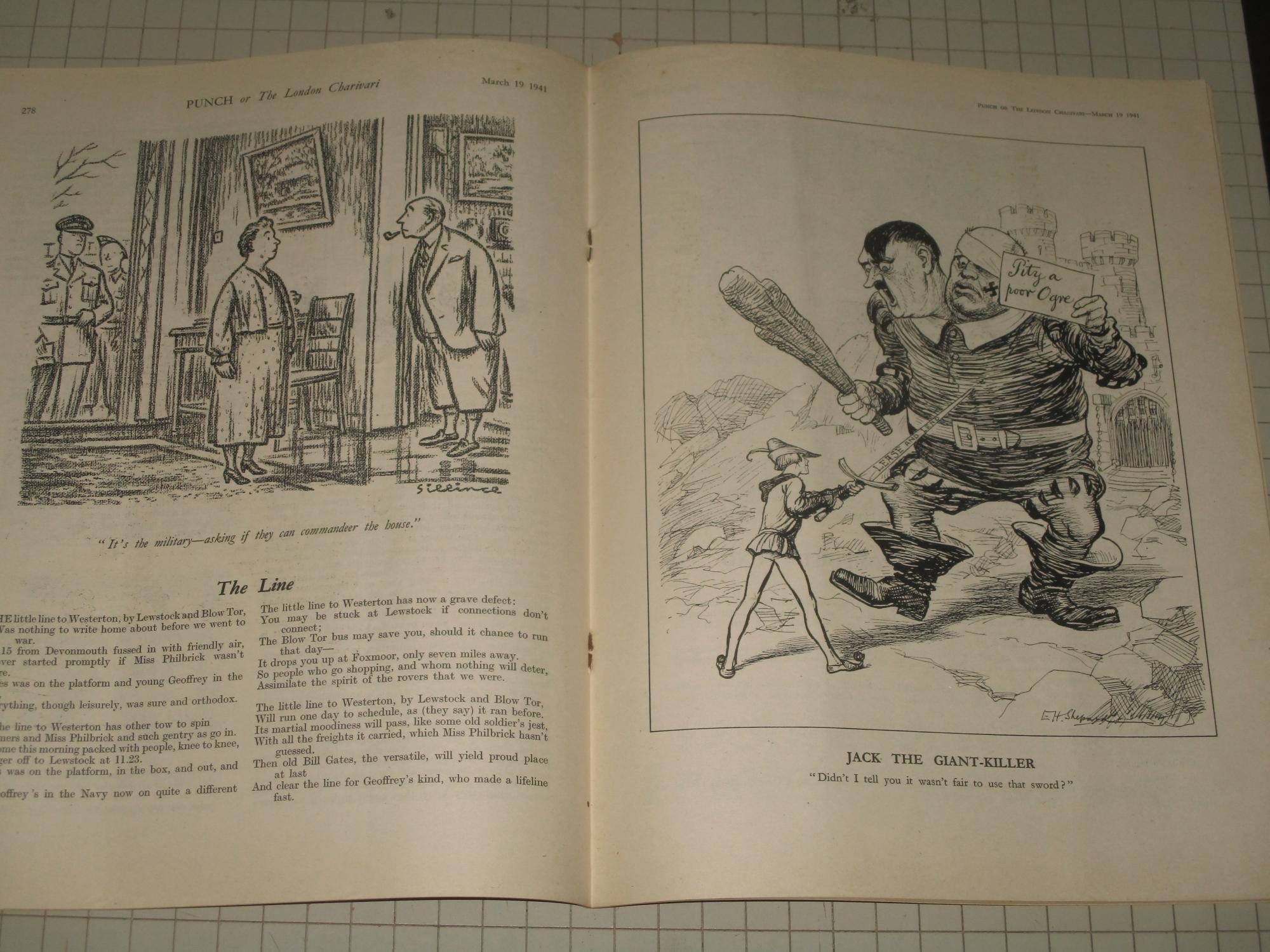 March 19,1941 Punch Magazine: When Goebbels Speaks (German Propaganda ...