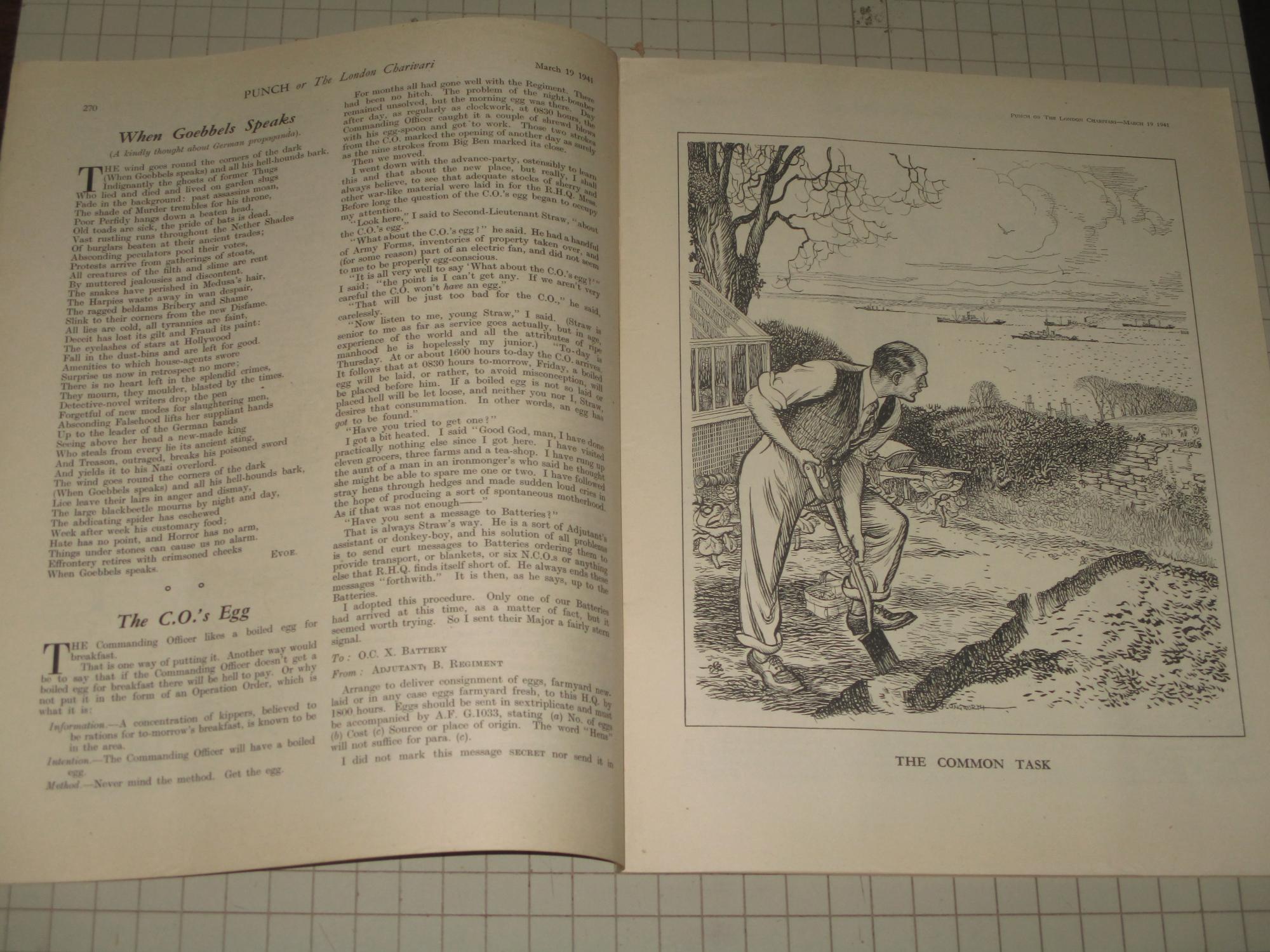 March 19,1941 Punch Magazine: When Goebbels Speaks (German Propaganda ...